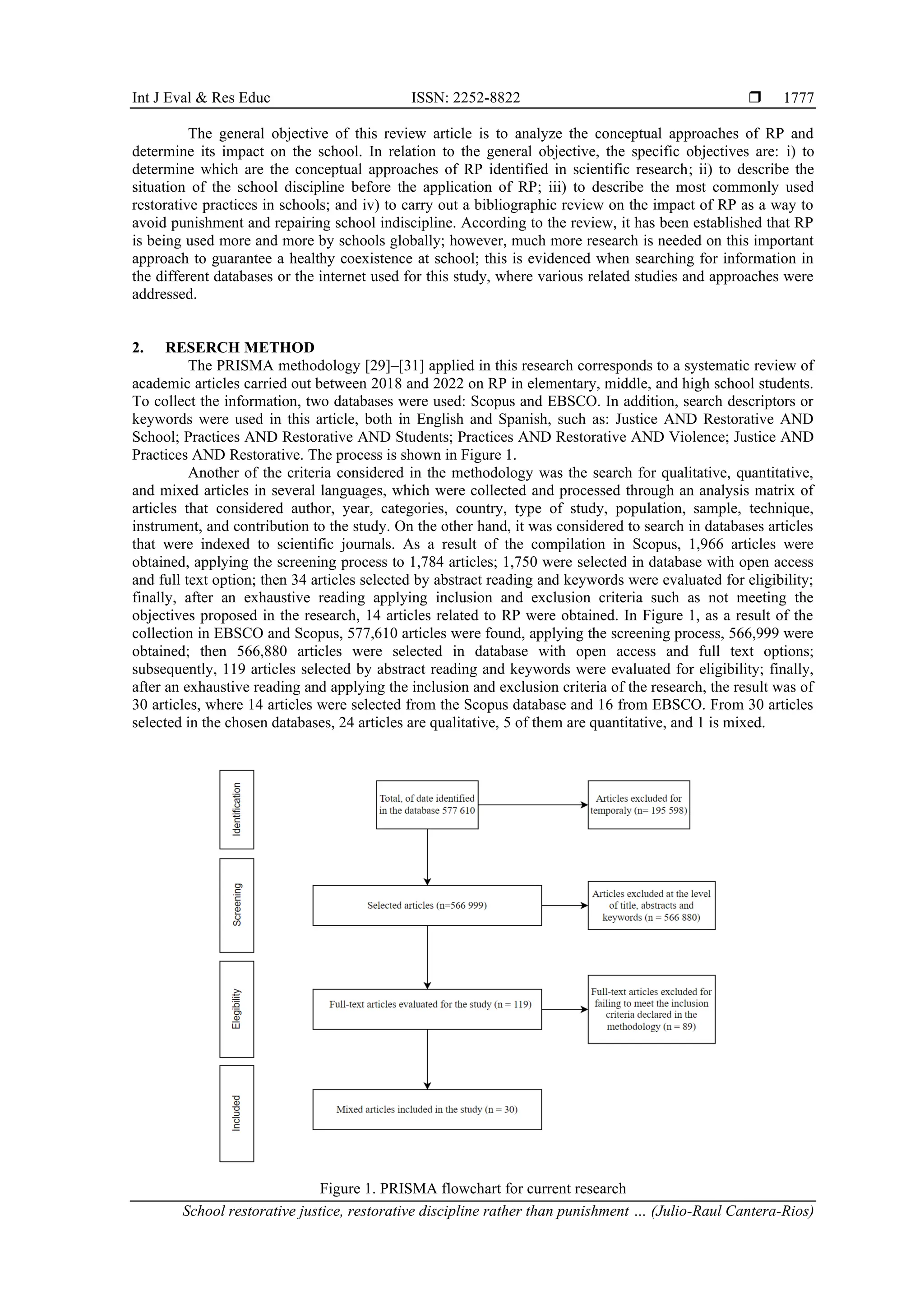 School restorative justice, restorative discipline rather than punishment: a systematic review | PDF