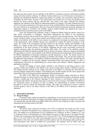 Validation of the factor structure of the motivated strategies for ...