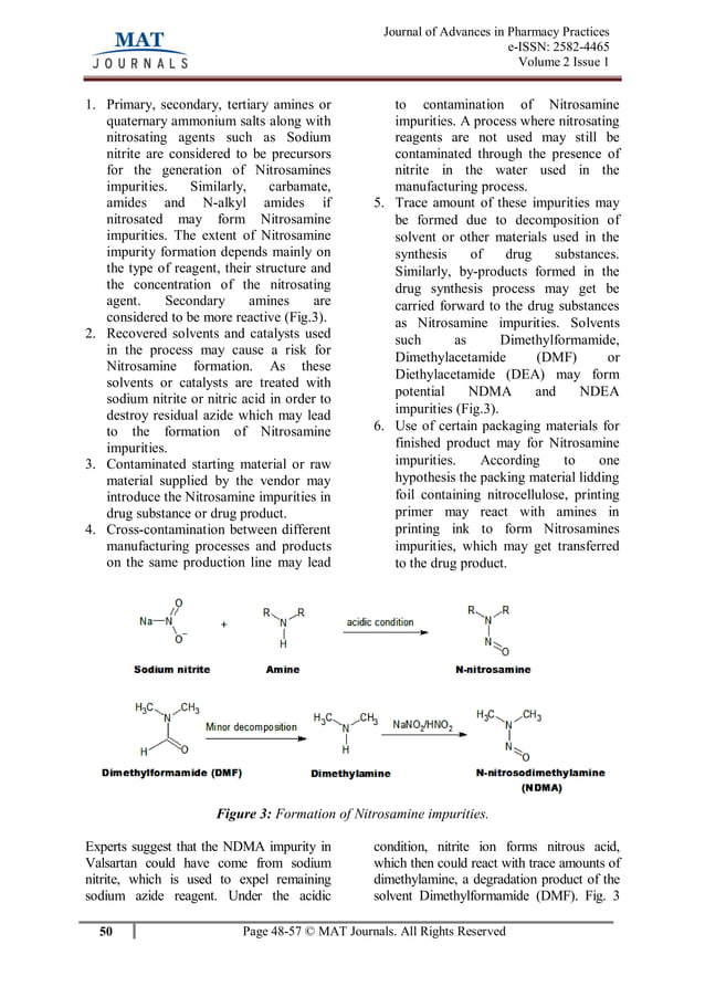 Nitrosamine impurities in drug substances and drug products-format ...