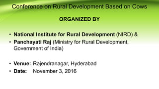 Cow Based Communities | PPTX