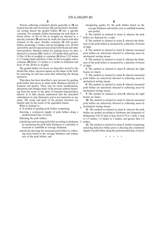 48 frank c. mello - 6186059 - method of grading pork bellies | PDF