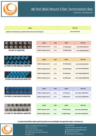 48 port-wall-mount-patch-panel | Unisol | PDF