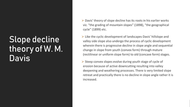 480.pptx development of hill slope, classification | PPTX | Geography ...