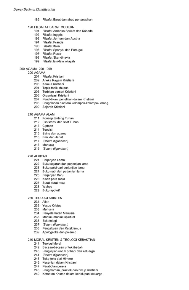 48029550 klasifikasi-buku-menurut-ddc | PDF