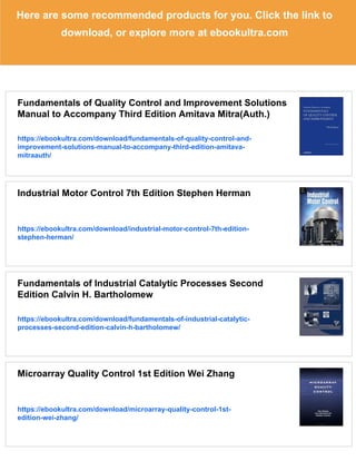 Fundamentals of industrial quality control Third Edition Aft | PDF