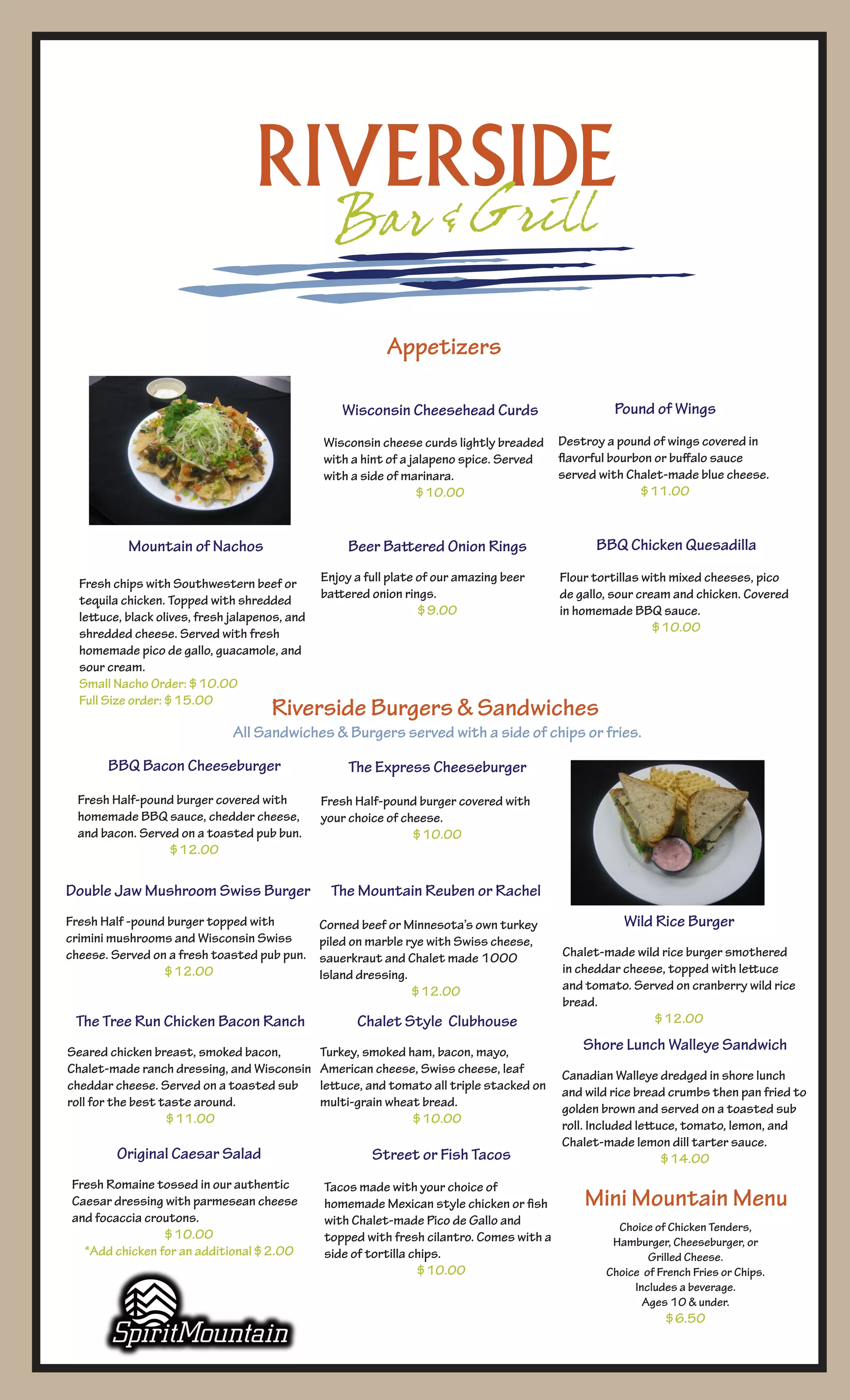 menu riverside | PDF