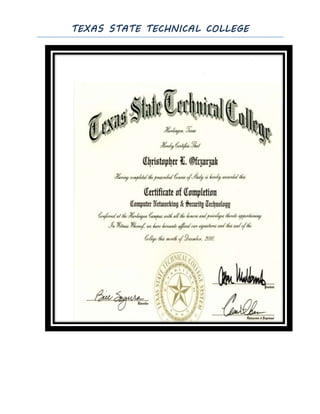 TEXAS STATE TECHNICAL COLLEGE | PDF