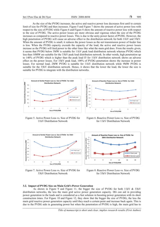 Impacts of Photovoltaic Distributed Generation Location and Size on Distribution Power System ...
