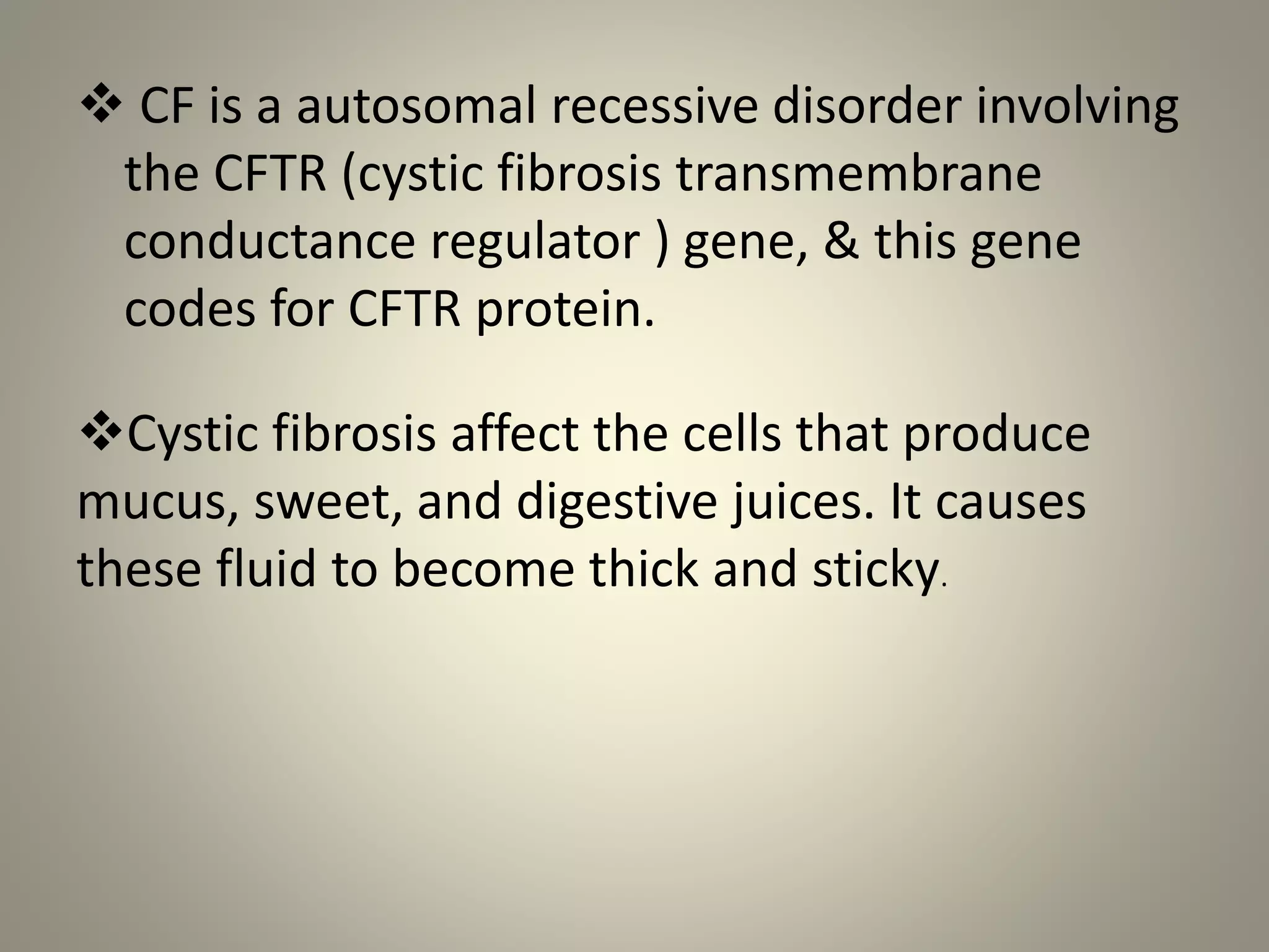 gene therapy for cistic fibrosis | PPTX