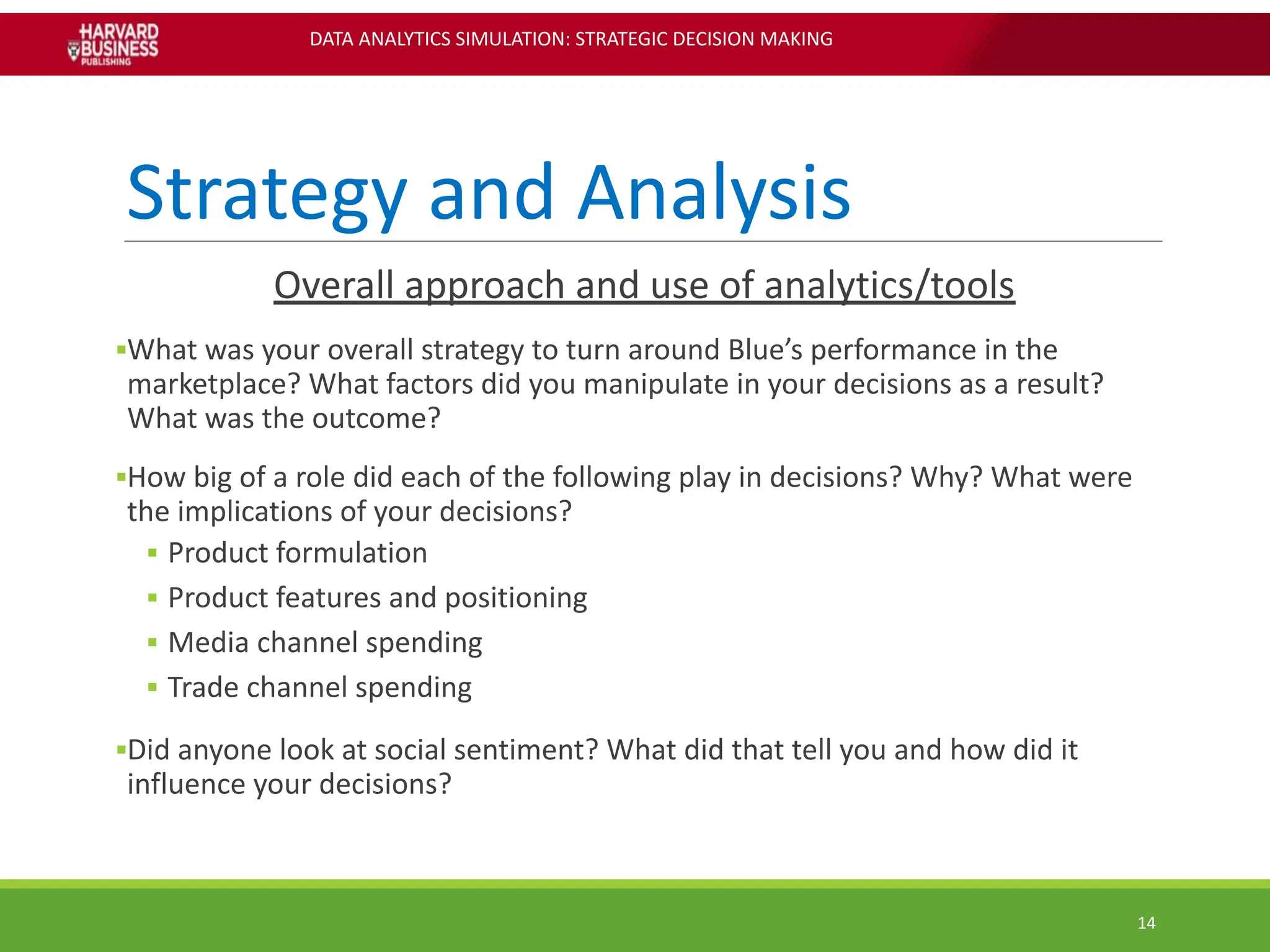 data analytics simulationstrategic decision making | PDF