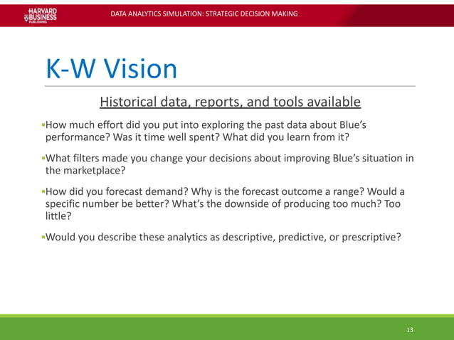 data analytics simulationstrategic decision making | PDF