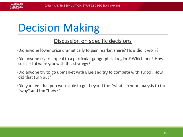 data analytics simulationstrategic decision making | PDF