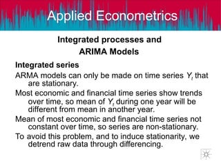 Arma model ar model arima model time series | PPT | Stocks and Bonds ...