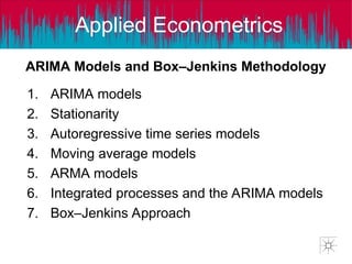 Arma model ar model arima model time series | PPT