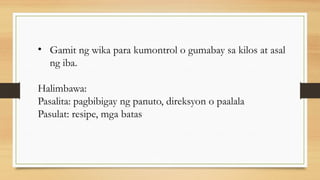 kahalagahan ng gamit ng wika sa lipunan pptx | PPTX