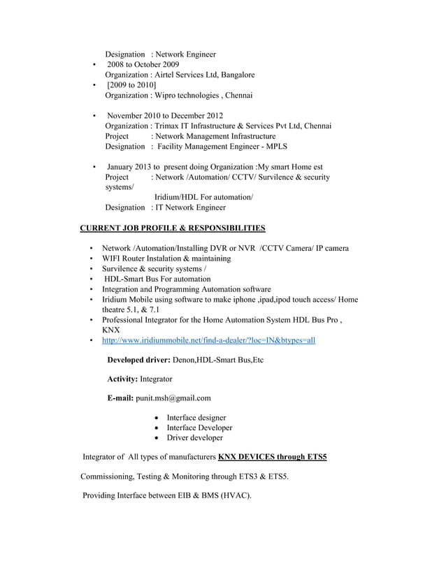 Punith Resume | PDF