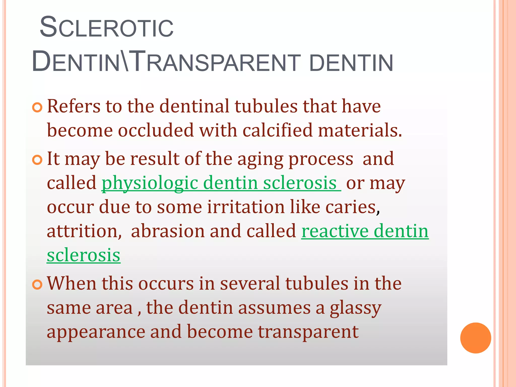 age change in dental hard tissue | PPTX