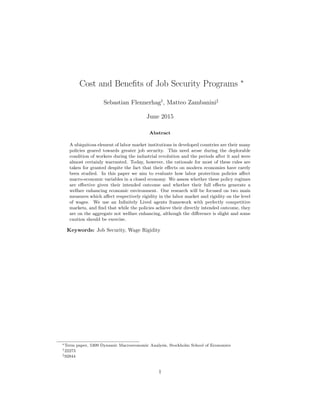 macro_mini_thesis | PDF | Job Market | Economy