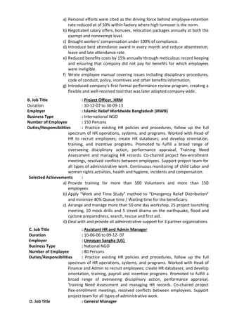 CV of Azim - HR | DOC