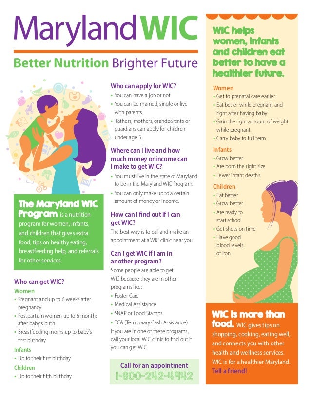 Maryland WIC Customizable One Page Outreach Handout Maryland WIC Customizable One Page Outreach Handout