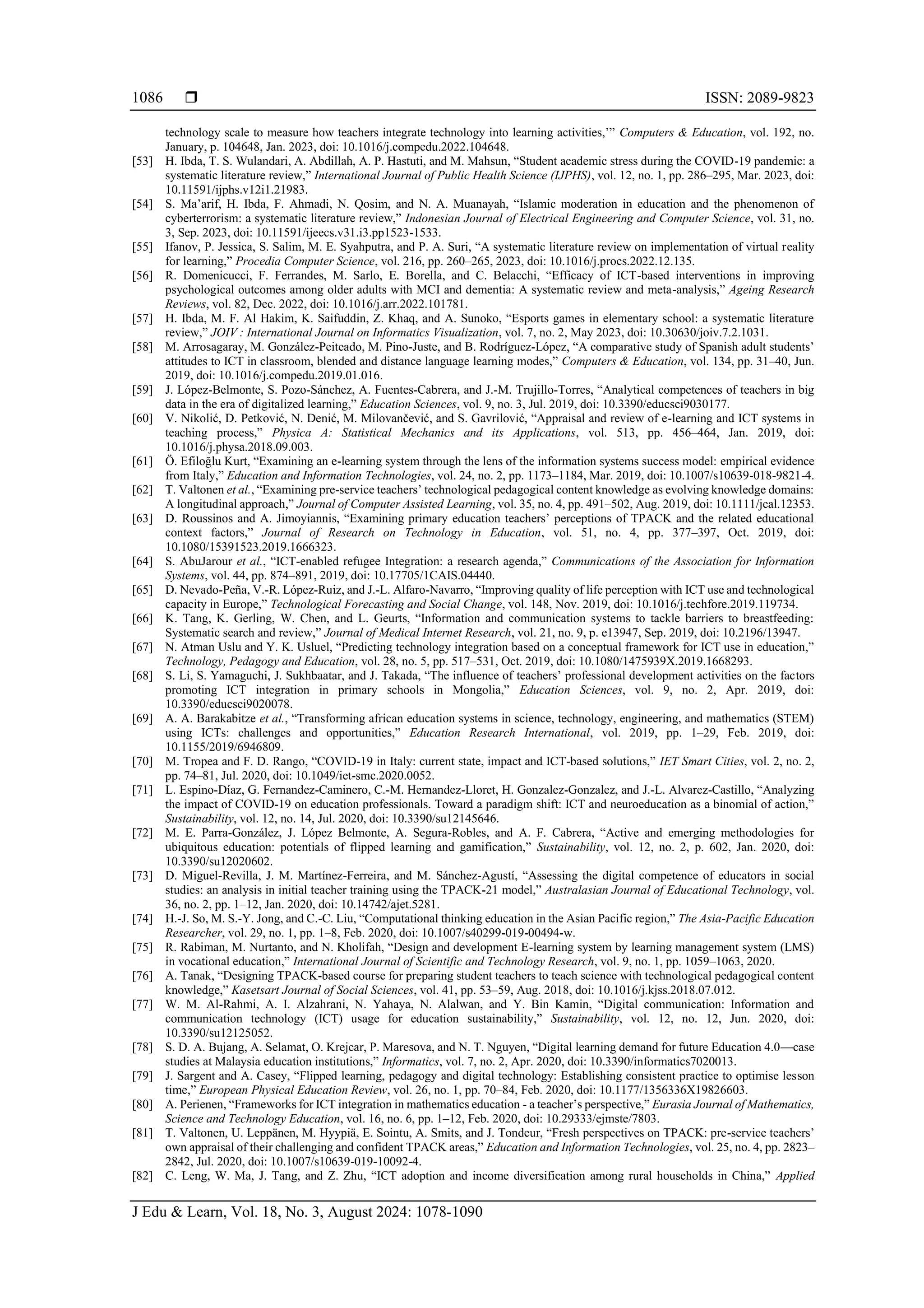 Information communication technologies education in elementary school ...