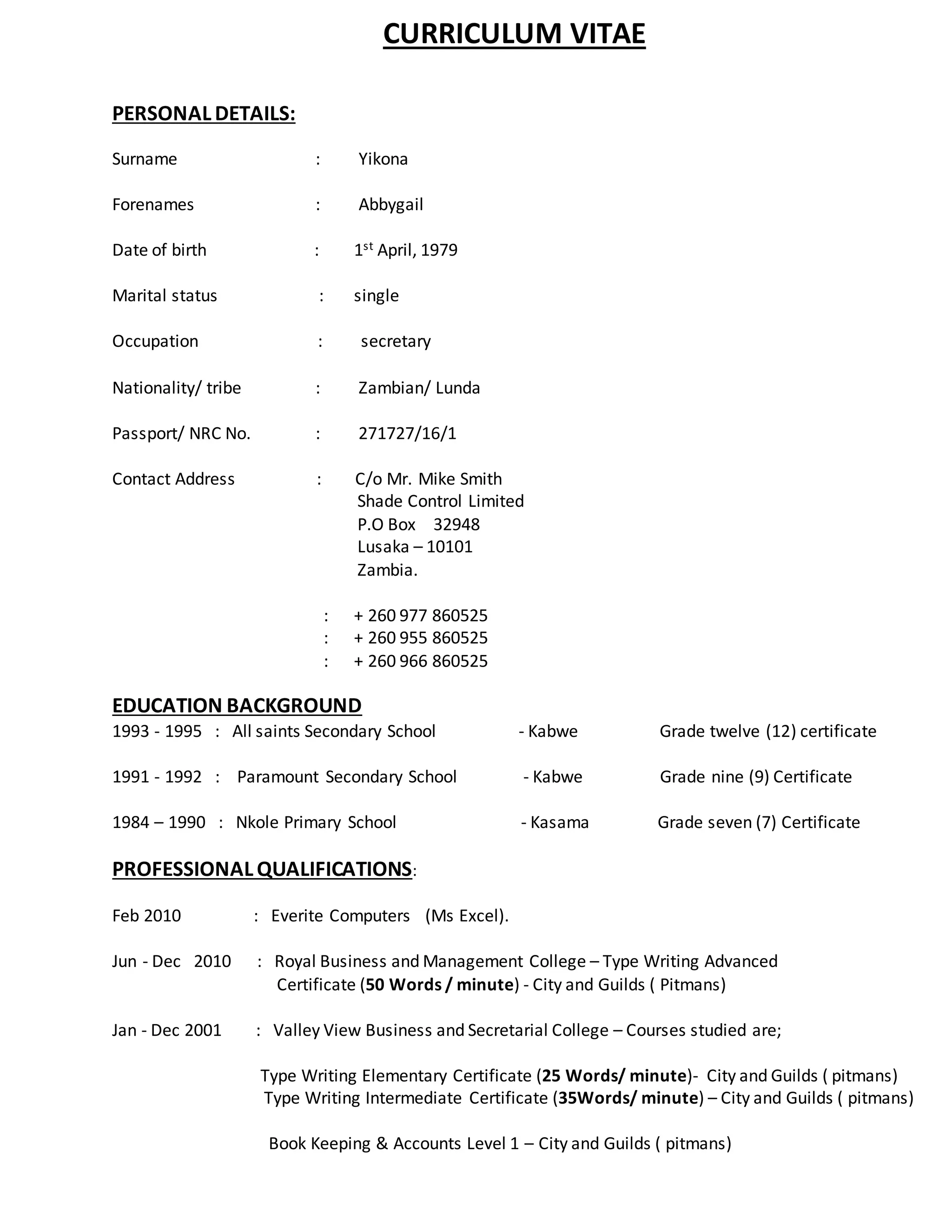 CURRICULUM VITA3. abbi docx | DOCX