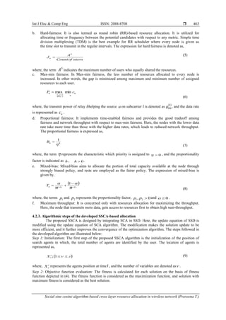 Social-sine cosine algorithm-based cross layer resource allocation in wireless network | PDF