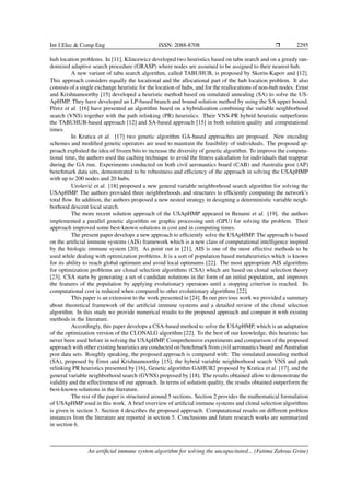 An artiﬁcial immune system algorithm for solving the uncapacitated single allocation p-Hub ...