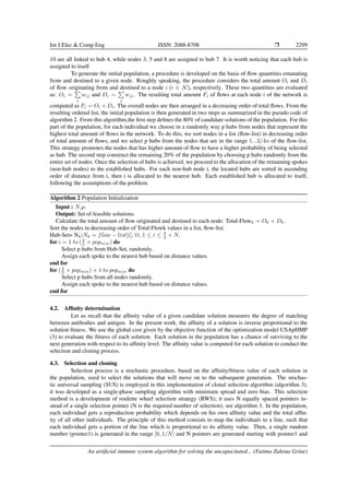 An artiﬁcial immune system algorithm for solving the uncapacitated single allocation p-Hub ...