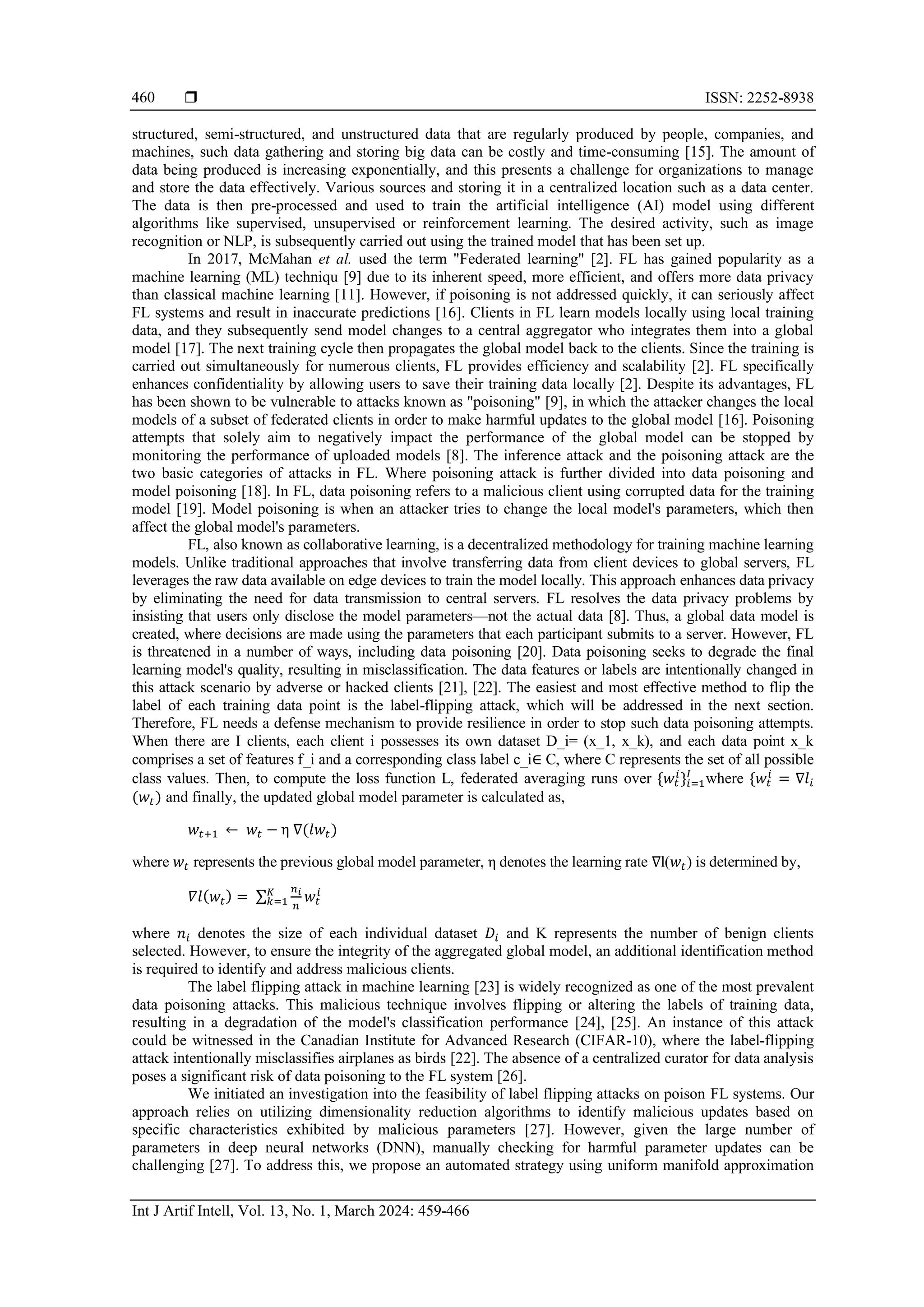 Defending against label-flipping attacks in federated learning systems ...