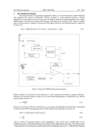 Improving the error performance of offset pulse position modulation using Reed–Solomon error ...