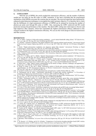 Improving the error performance of offset pulse position modulation using Reed–Solomon error ...
