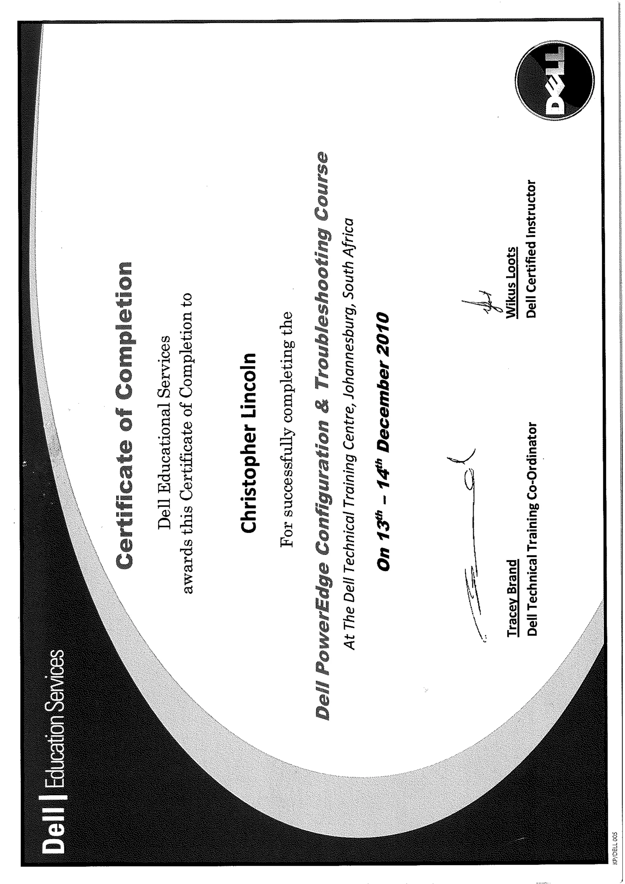 Dell Server Certification | PDF