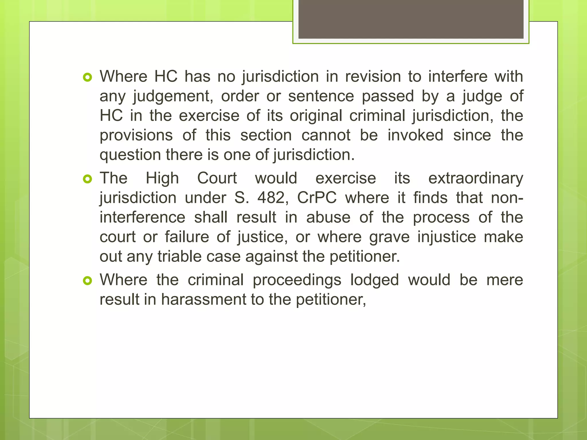 482 crpc ppt | PPTX