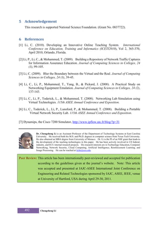 Developing Web-based Interactive Teaching System for Core Network Technology Courses | PDF