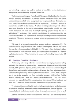 Developing Web-based Interactive Teaching System for Core Network Technology Courses | PDF