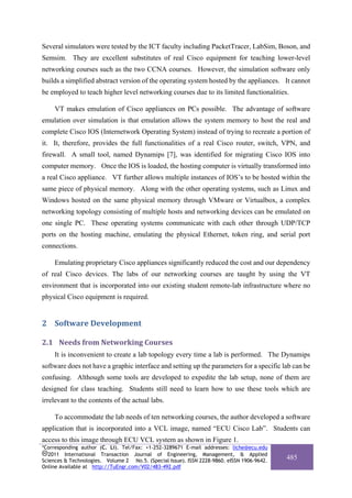 Developing Web-based Interactive Teaching System for Core Network Technology Courses | PDF