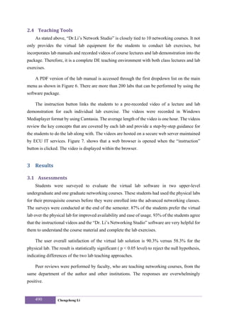 Developing Web-based Interactive Teaching System for Core Network ...