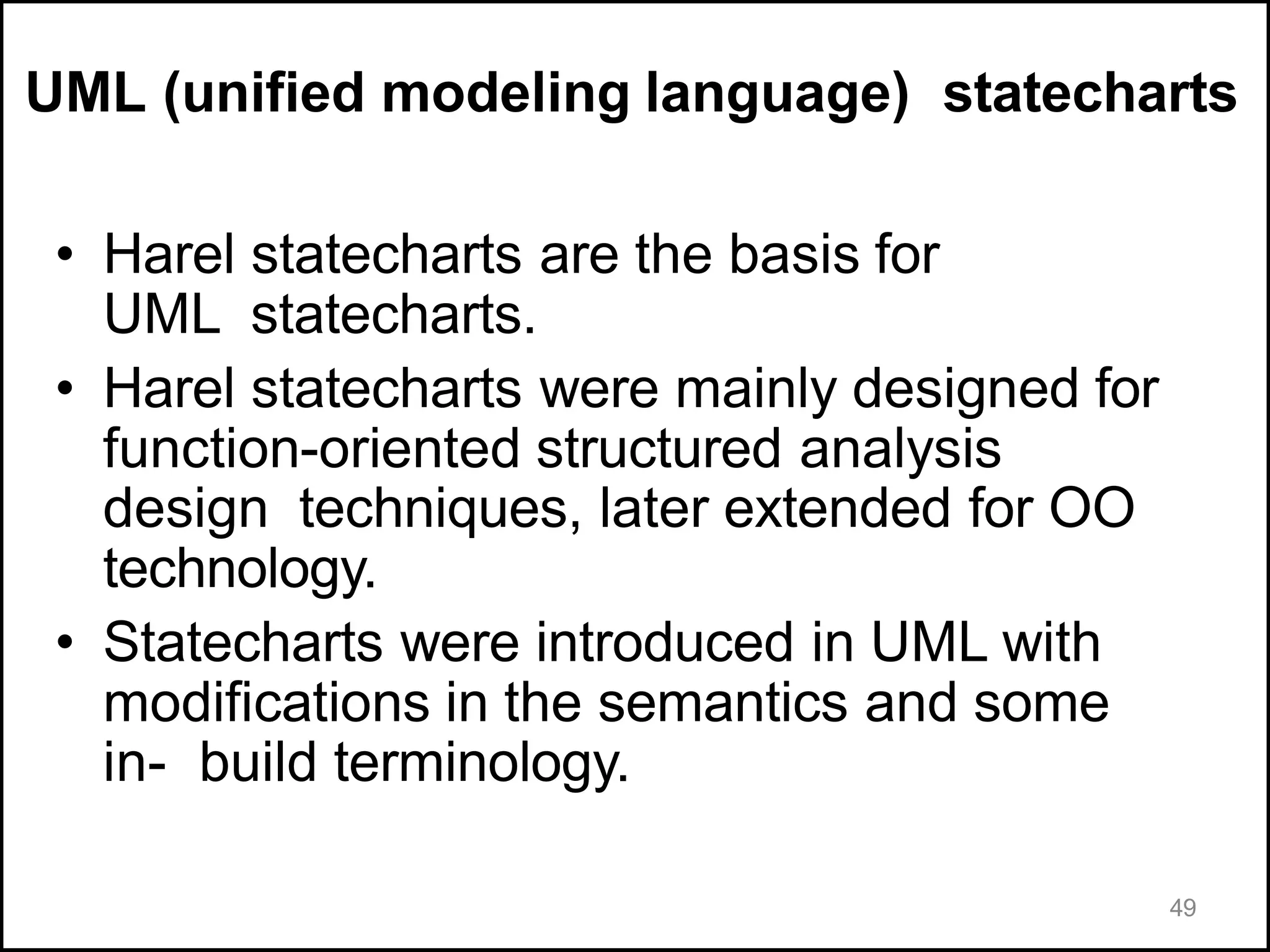 483-Final-Harel_ Statechart & UML.pptx | Computing | Technology & Computing