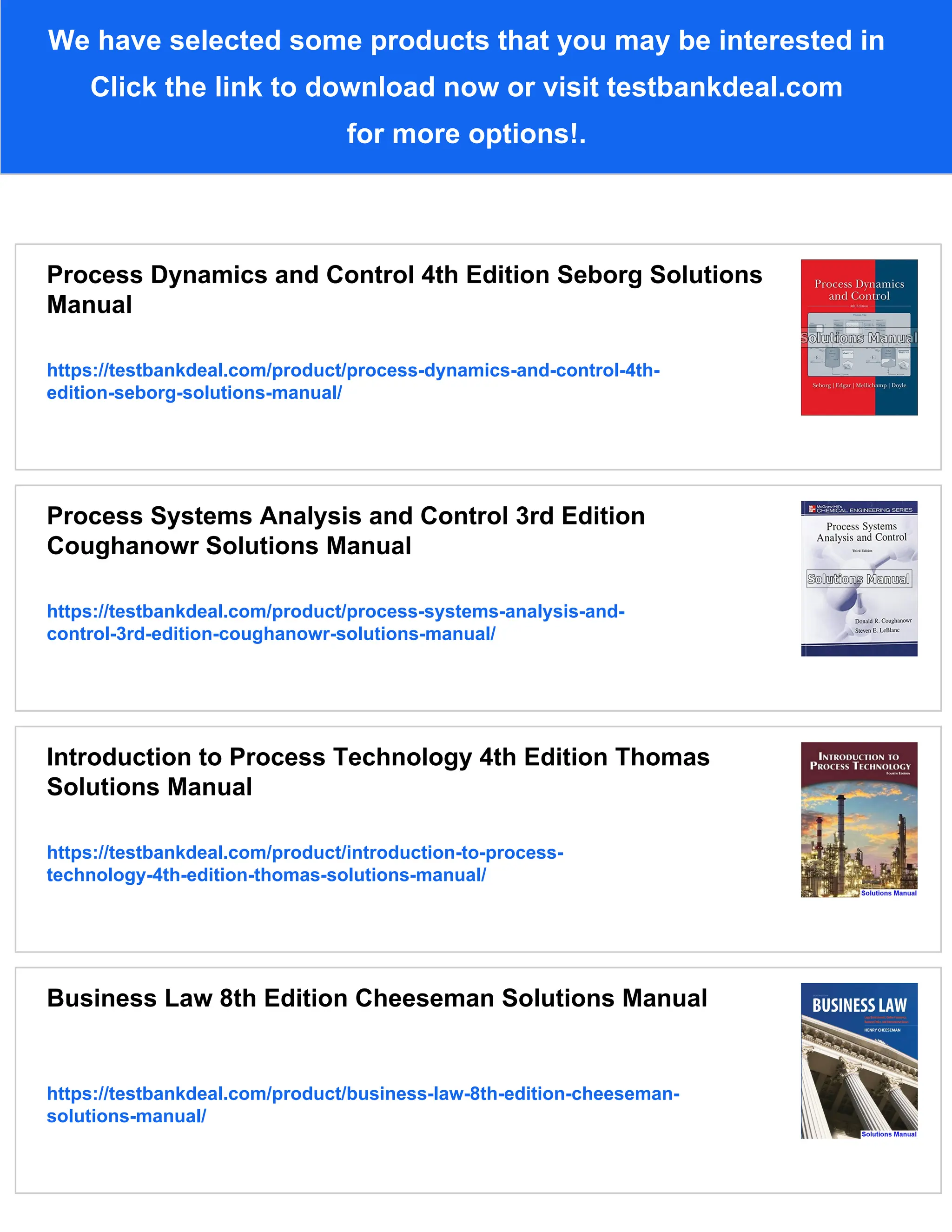 Process Control Instrumentation Technology 8th Edition Johnson Solutions Manual | PDF