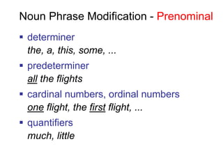 Natural Language Processing - English Grammar | PPT