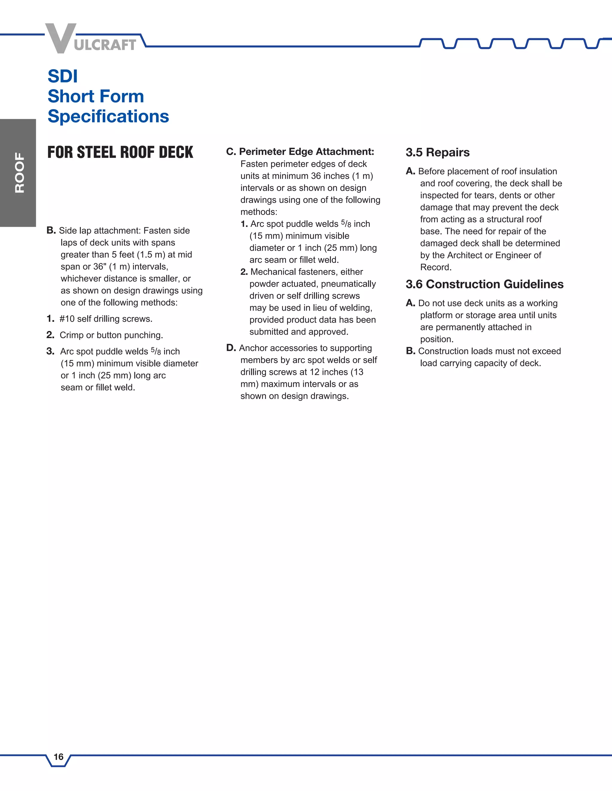 4830 vulcraft steel deck | PDF