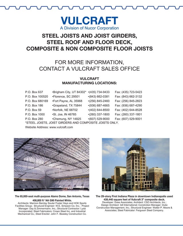 4830 vulcraft steel deck | PDF