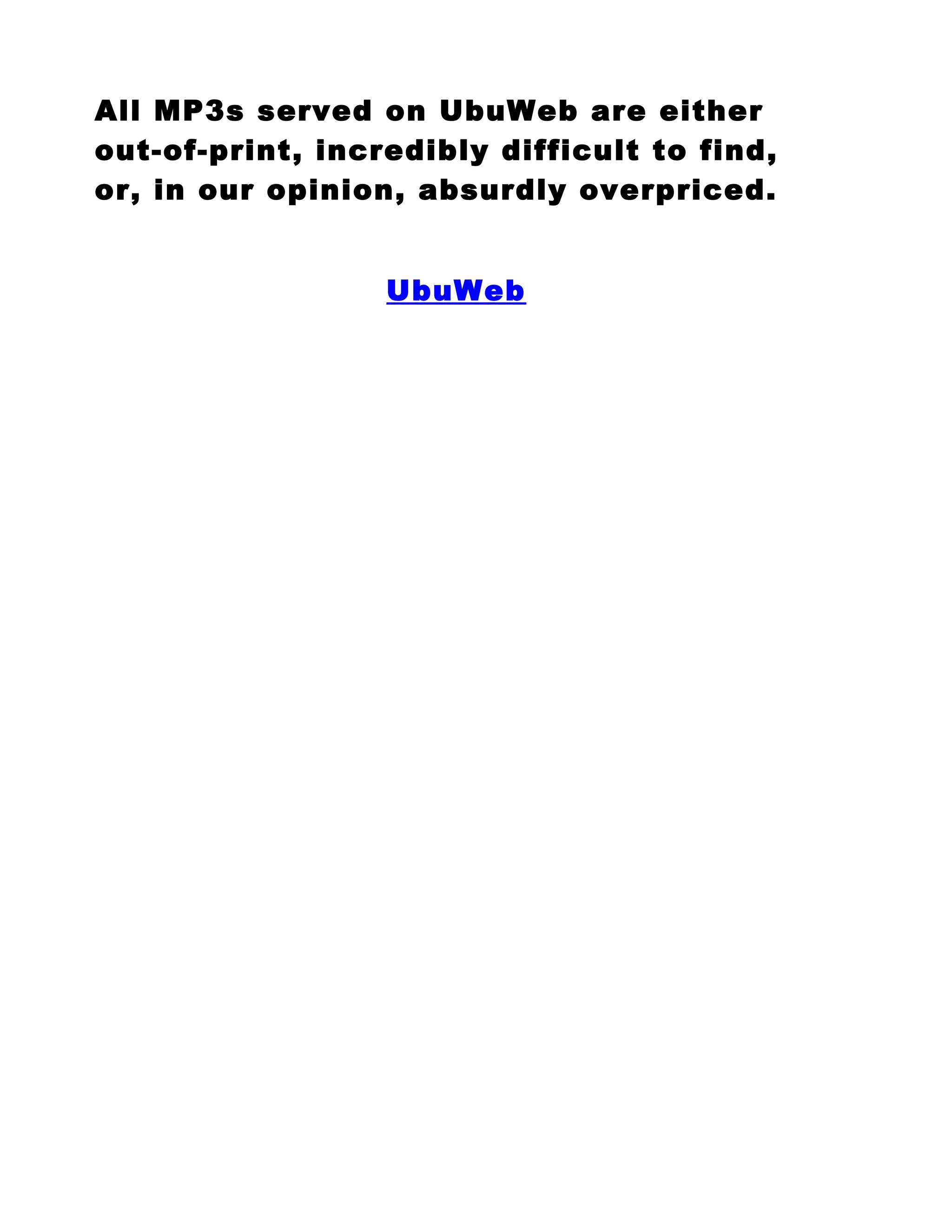 UbuWeb: Sound | PDF