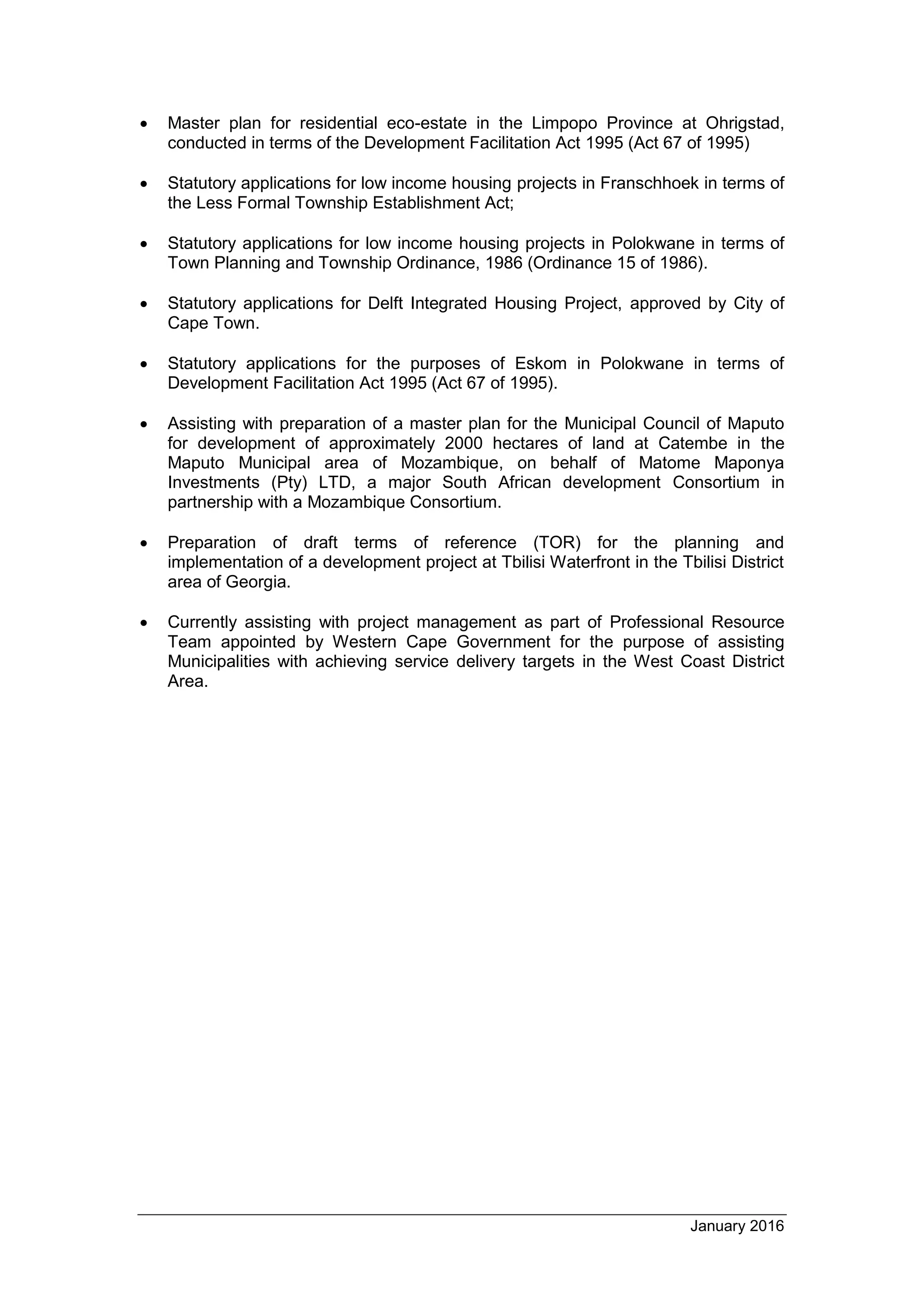 Abridged CV January 2016 | PDF