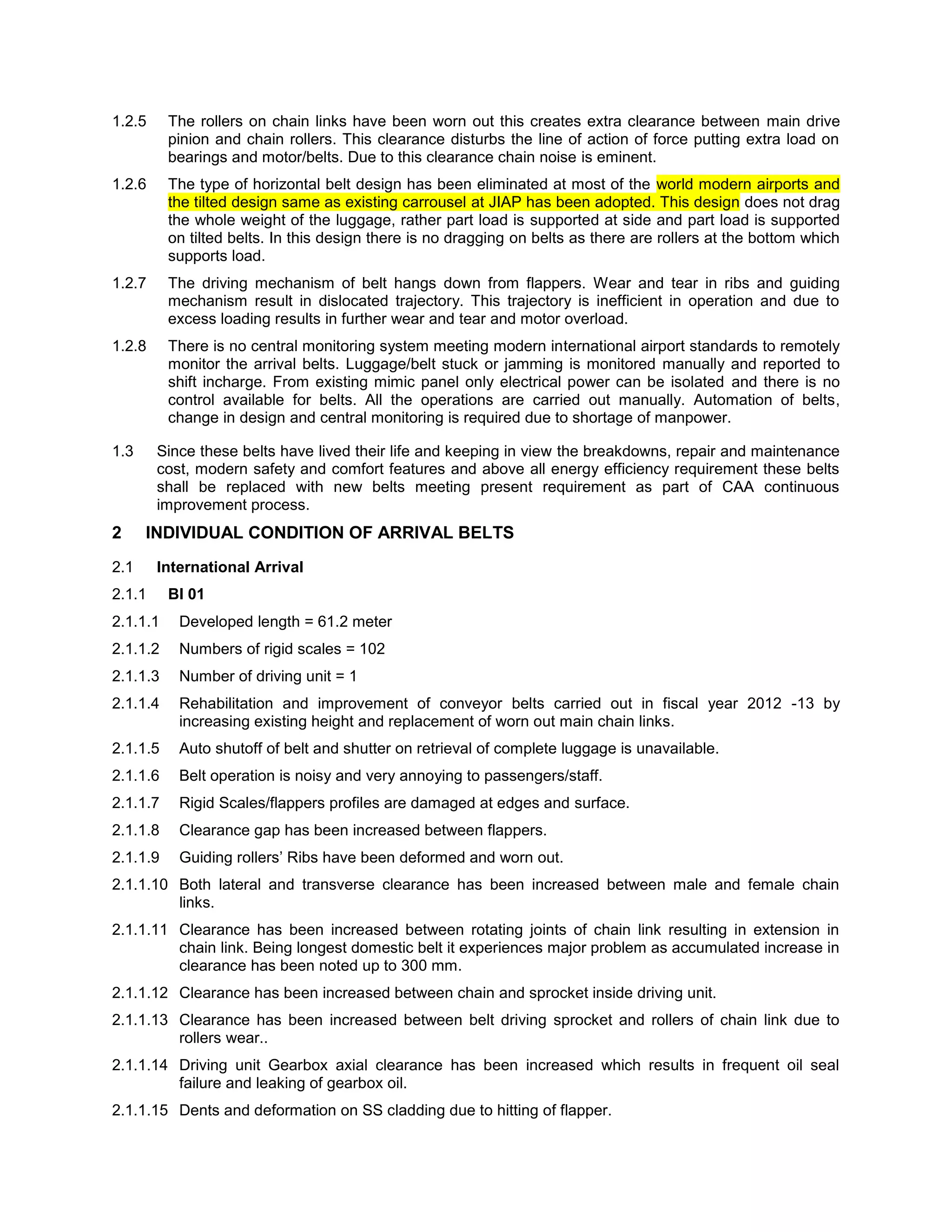 Technical Proposal Baggage Reclaim System JIAP | PDF