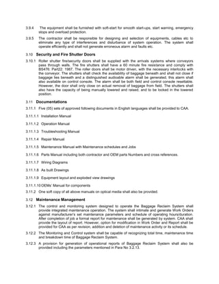 Technical Proposal Baggage Reclaim System JIAP | PDF