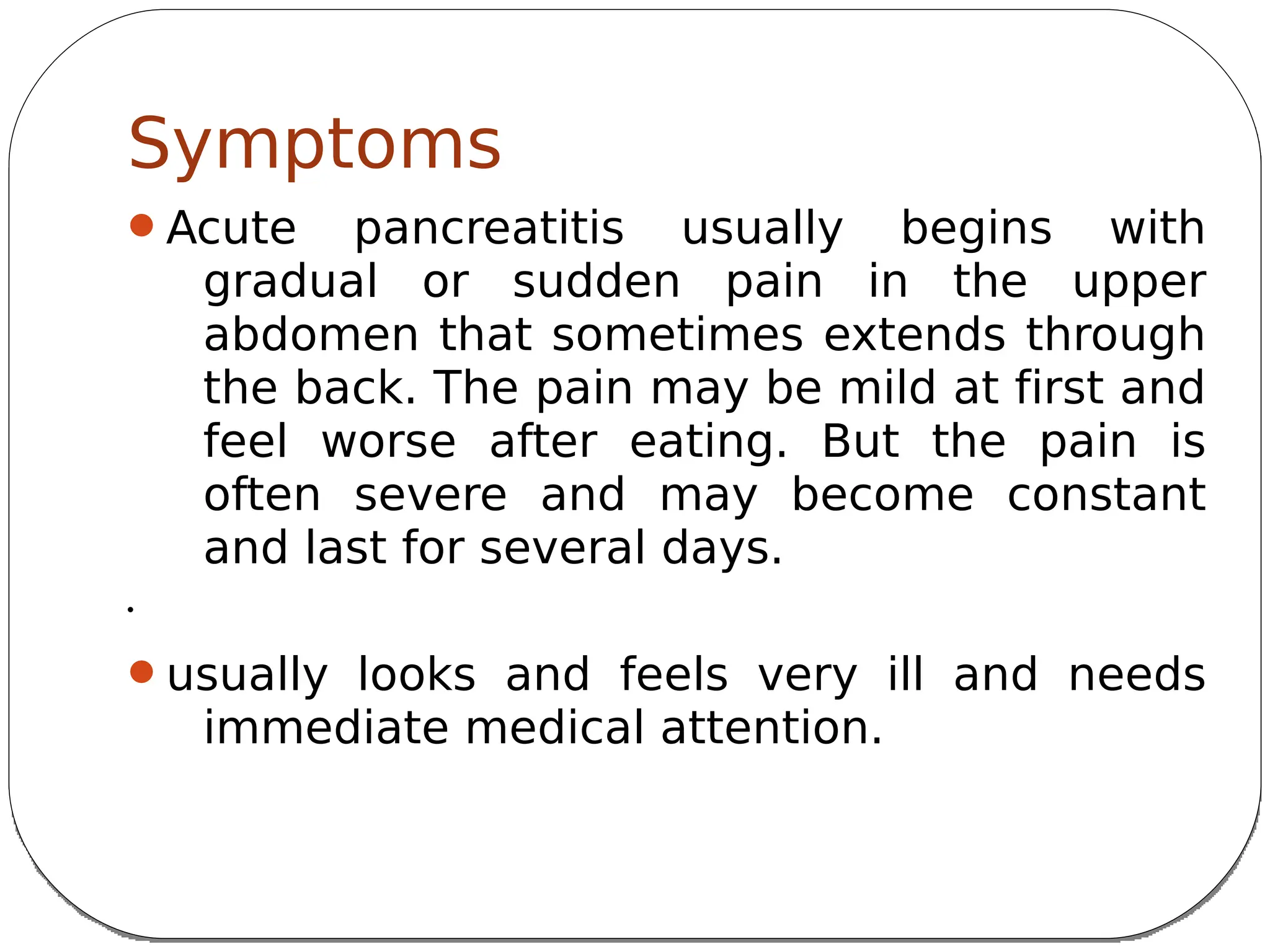 symptoms, causes and risk factors pacreatitis | PDF
