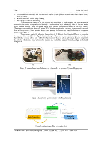 End-effector wheeled robotic arm gaming prototype for upper limb coordination control in home ...