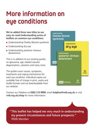 RNIB Understanding series | PDF